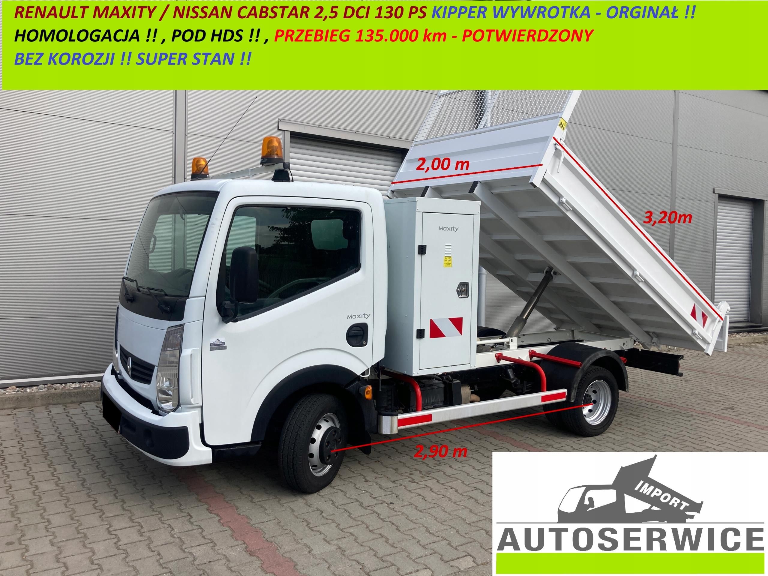 Nissan CABSTAR NT400 MAXITY 35.13 Kipper WYWROTKA - Opinie i ceny na ...