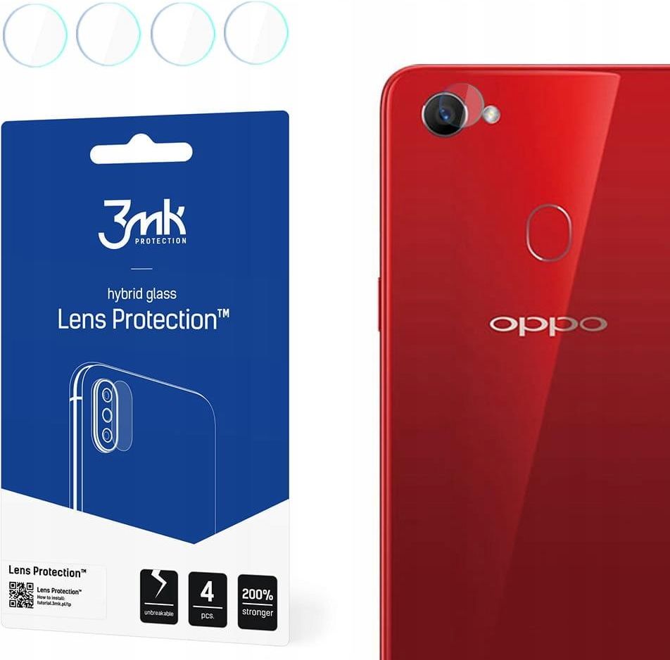 3Mk 4X Szkło Hybrydowe Na Aparat Do Oppo F7 Lens (bc06e176-33a6-4106 ...