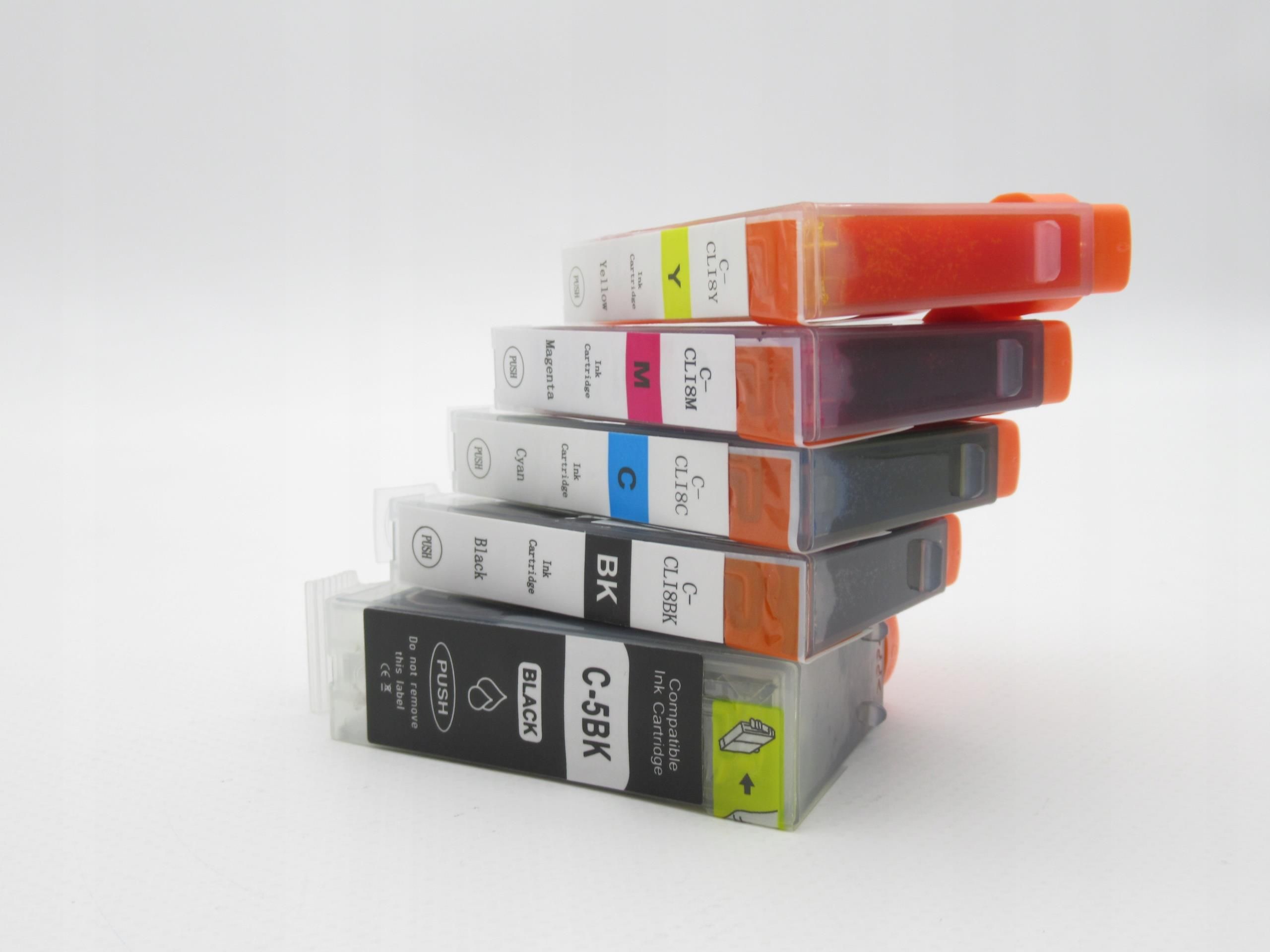 Tusz INKDIGO ZESTAW 5 TUSZÓW DO CANON PIXMA IP 3300 3500 4200 do ...