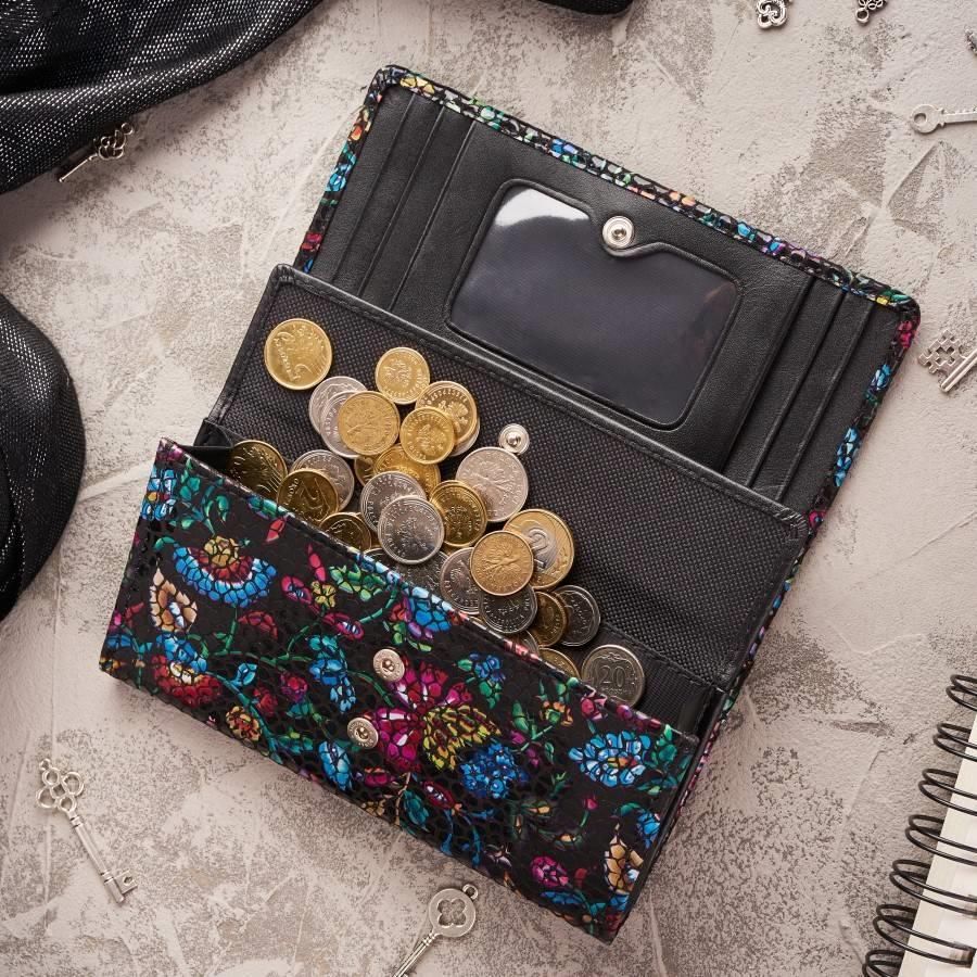 Skórzany damski portfel w kwiaty paolo peruzzi mr-08 - Ceny i opinie ...