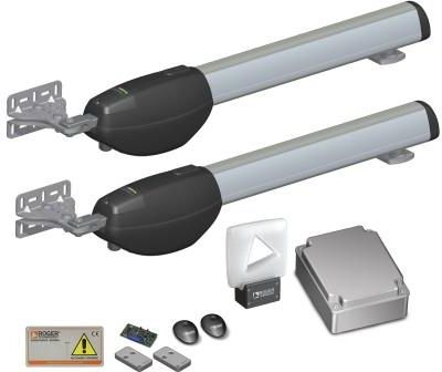 Napęd do bramy Roger Kit Be20/211/Hs/F Zestaw Do Bramy Skrzydłowej (2,5 ...