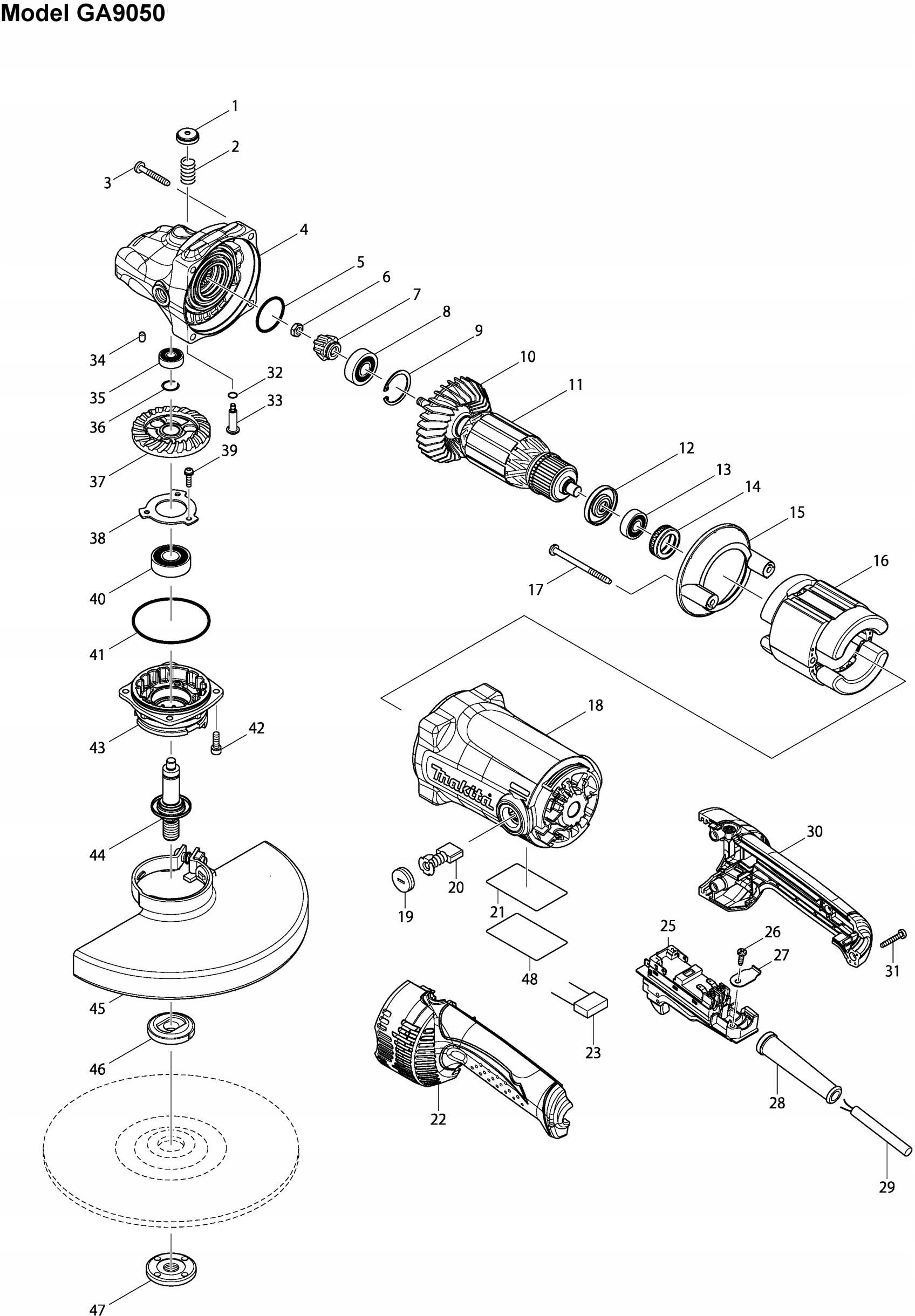 Makita Ga9050 Ga9050R Stojan Oryginał 5277002 - Opinie i ceny na Ceneo.pl