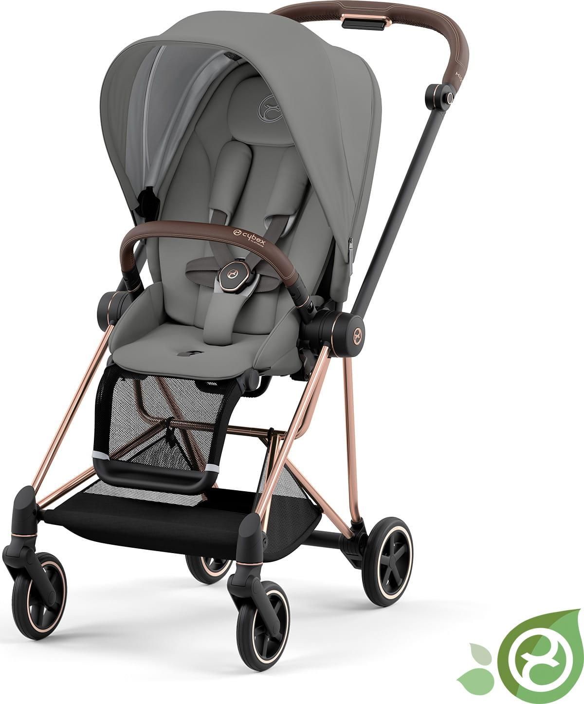Wózek Cybex Mios 3.0 Eco Conscious Pearl Grey Spacerowy - Ceny i opinie ...