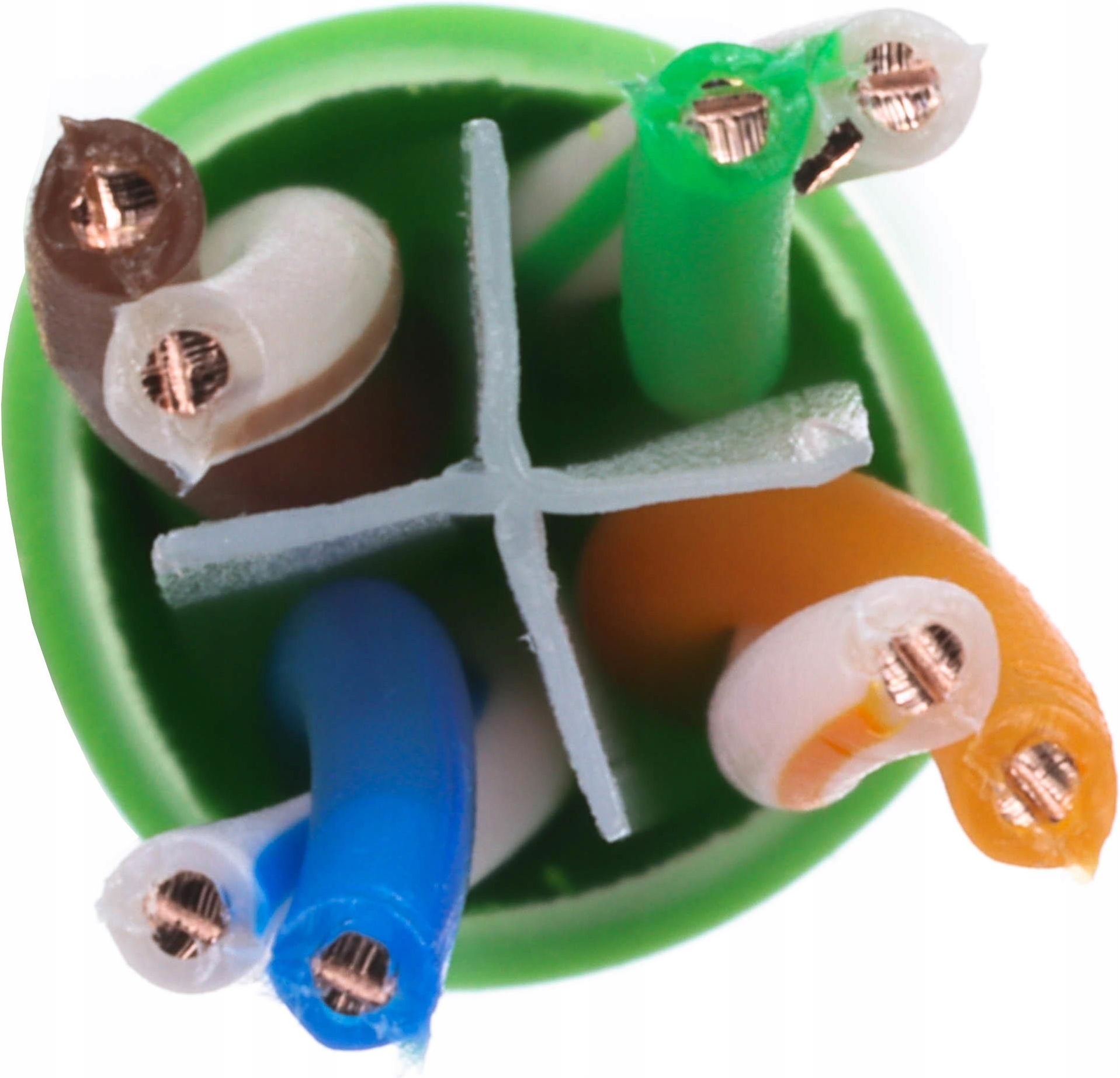 KABEL SKRĘTKA DRUT KAT.6 UTP BOX 305M CORNING ZIELONY (DE010024342305 ...