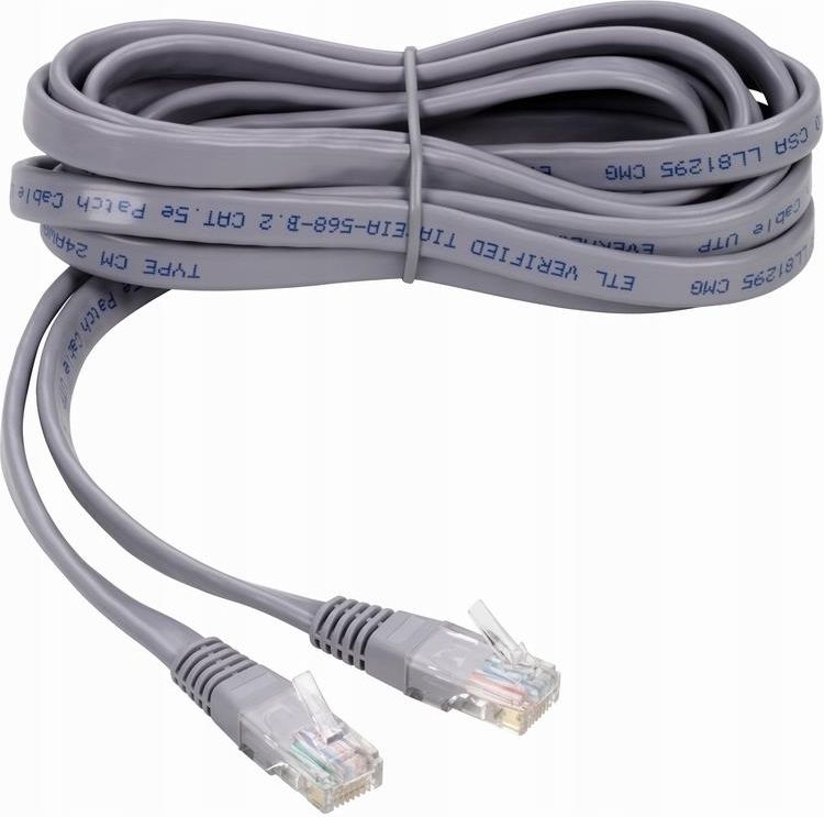 Thomson KABEL CAT5E RJ45 KROSOWANY UTP PŁASKI 10M. SZARY (EU3710 ...