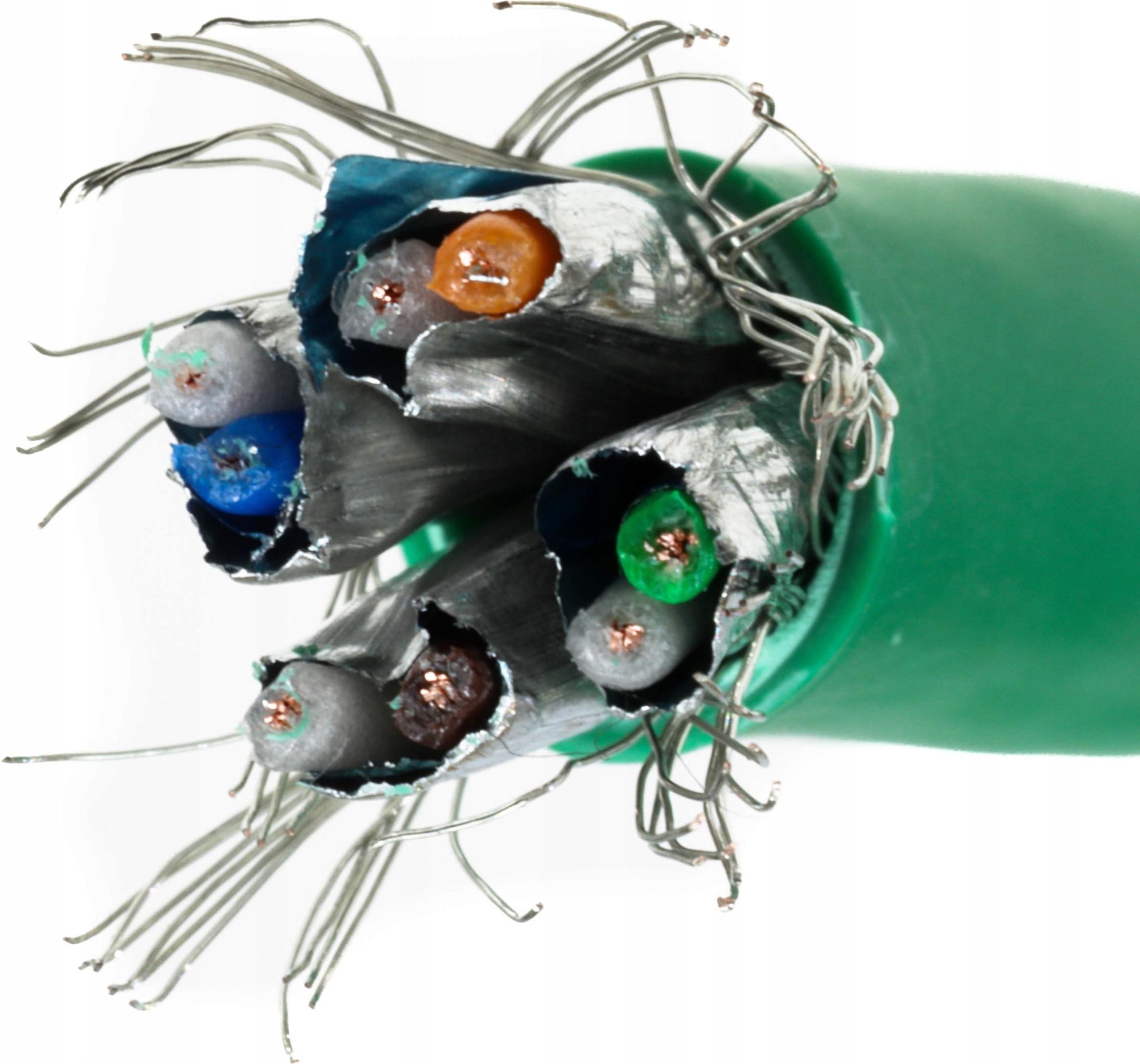 TELEGARTNER KABEL SKRĘTKA ZIELONA KAT.7 S/FTP 35M ZIELONY ...