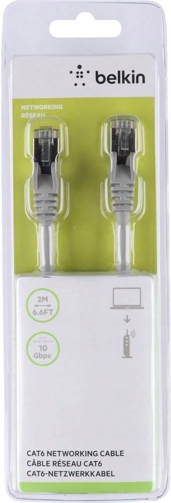BELKIN KABEL LAN RJ45 S/FTP CAT 6 2.00 M SZARY (RJ45RJ45CAT62M ...