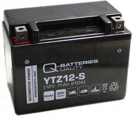 Q-Batteries Akumulator Motorrad Ytz12-S 12V 12Ah Ytz12S - opinie i ceny ...
