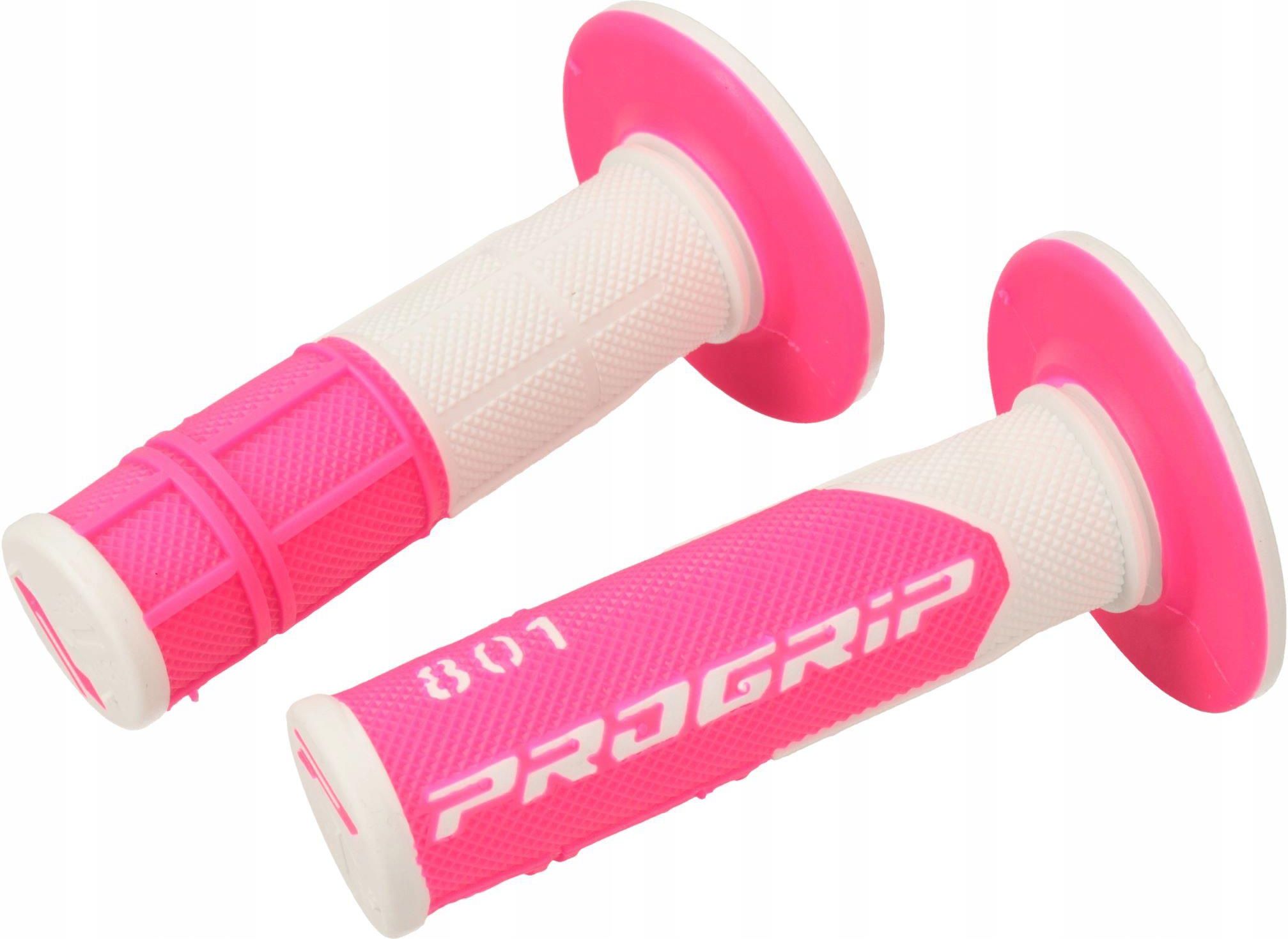 Części motocyklowe Progrip Manetki Żel Gripy Rączki 801 Fluo Różowe ...