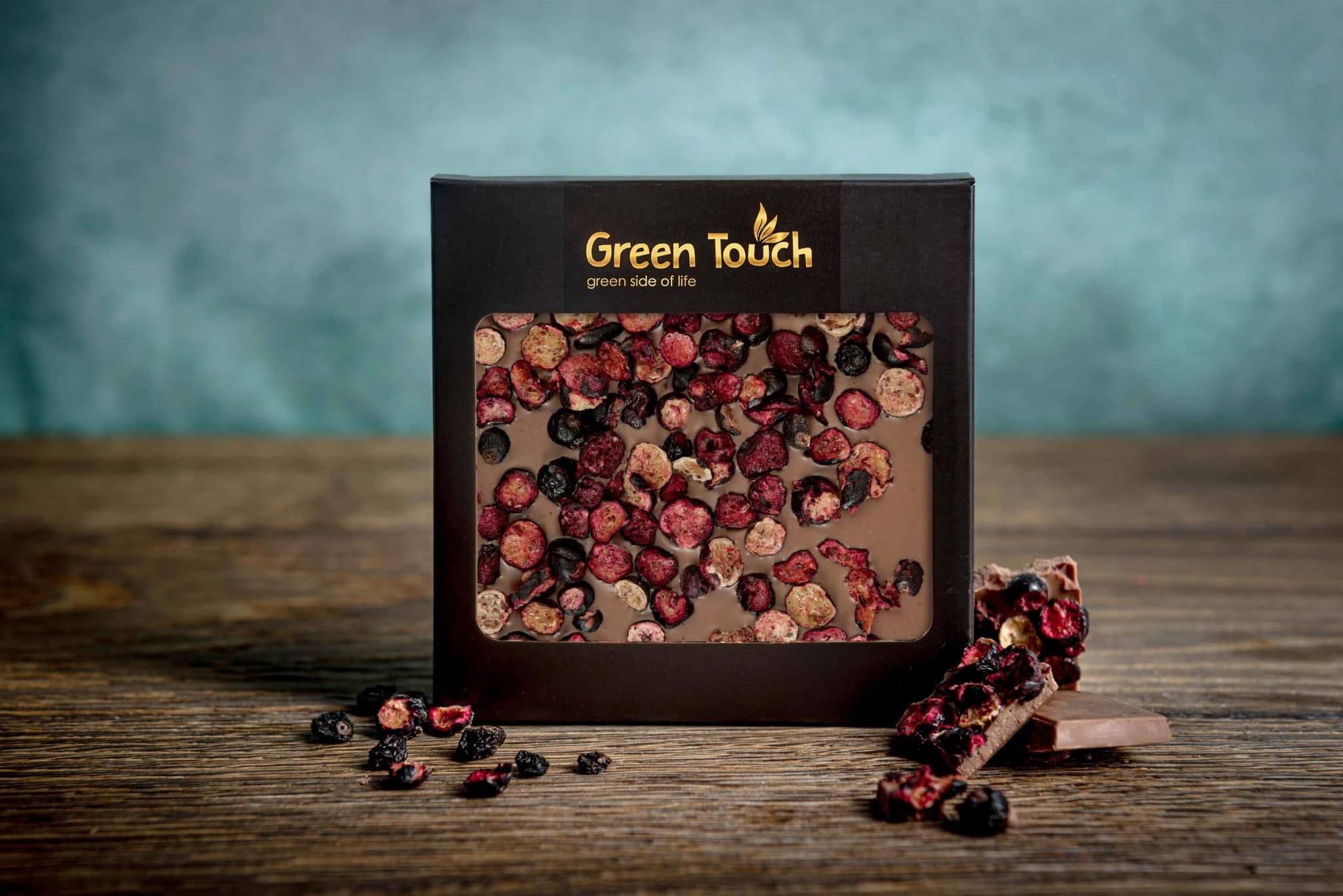 Green Touch Czekolada Mleczna Z Czarną Porzeczką Liofilizowaną 85g ...