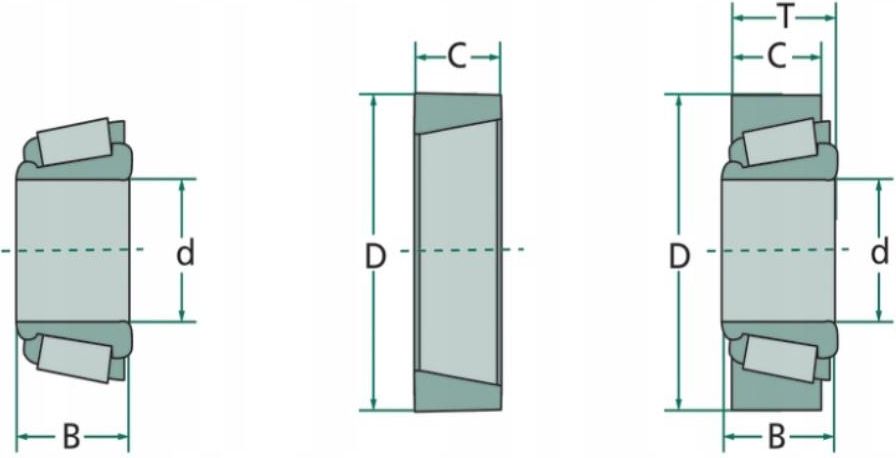 Granit Łożysko Sworznia Zwrotnicy M84548 M84510 Case 805M 84548/510 ...