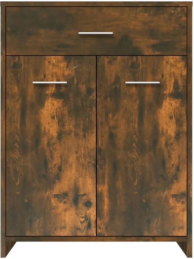 Vidaxl Szafka Łazienkowa Przydymiony Dąb 60x33x80cm 815663 - Opinie i ...