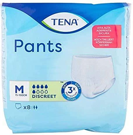 Tena Discreet Medium pieluchomajtki M 8szt - Opinie i ceny na Ceneo.pl