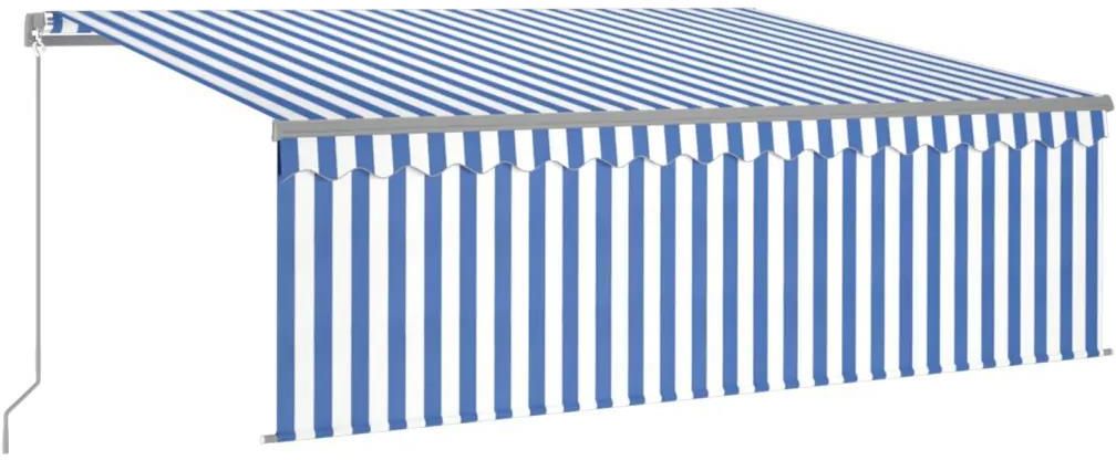 VidaXL Ręcznie Zwijana Markiza Z Zasłoną I Led 4,5x3m (3069441 ...