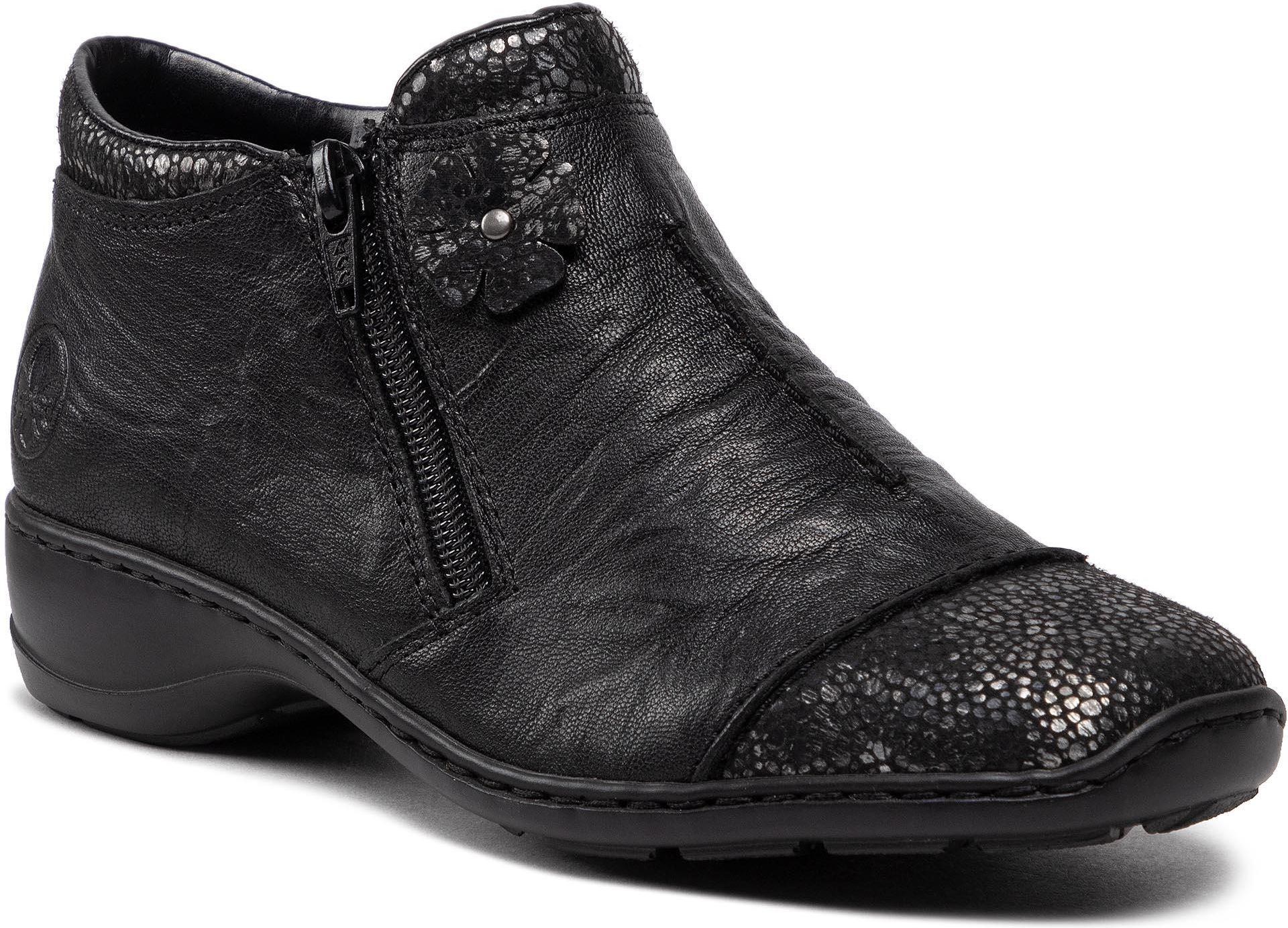 Botki RIEKER - 58388-01 Schwarz - Ceny i opinie - Ceneo.pl
