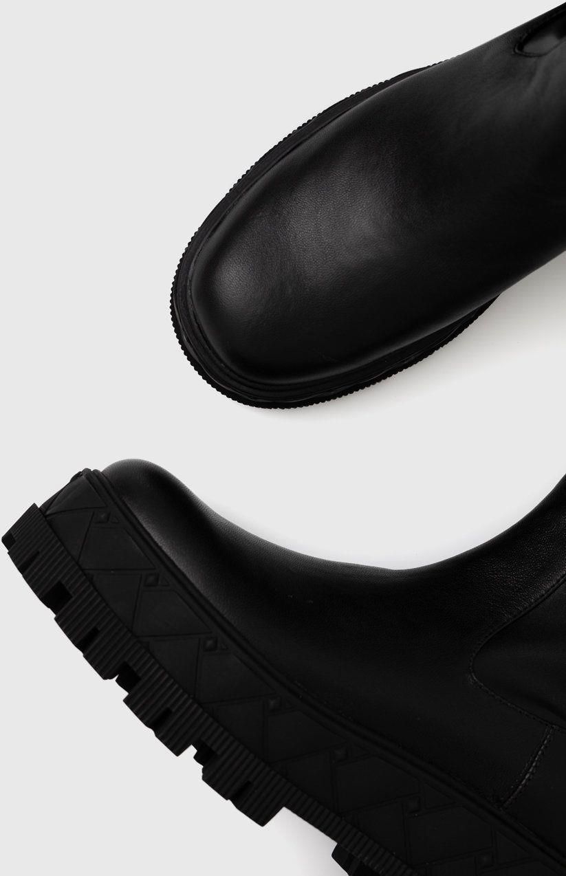 Kurt Geiger London kozaki LONDON OTK STRETCH damskie kolor czarny na ...