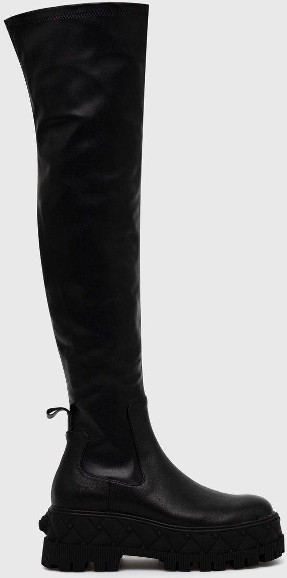 Kurt Geiger London kozaki LONDON OTK STRETCH damskie kolor czarny na ...