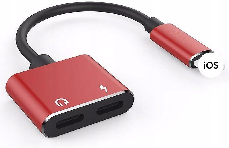 Lulek Lightning Adapter 2 In 1 100% Functional, Audio Czerwony ...