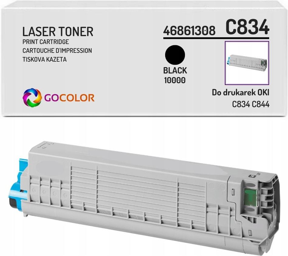 GOCOLOR TONER DO OKI C834 C844 46861308 BLACK ZAMIENNIK - Opinie i ceny ...