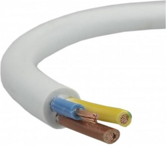 H03VV-F 3G0,75 biały Przewód mieszkaniowy (OMY) - Opinie i ceny na Ceneo.pl