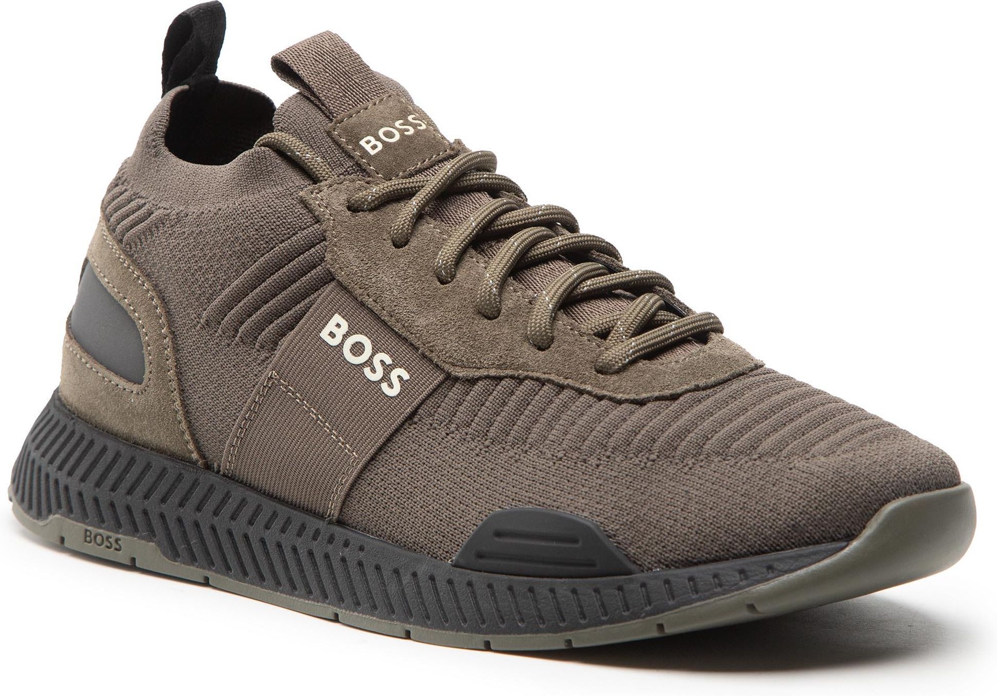 Sneakersy BOSS - Titanium 50470596 10232616 01 Dark Green 308 - Ceny i ...