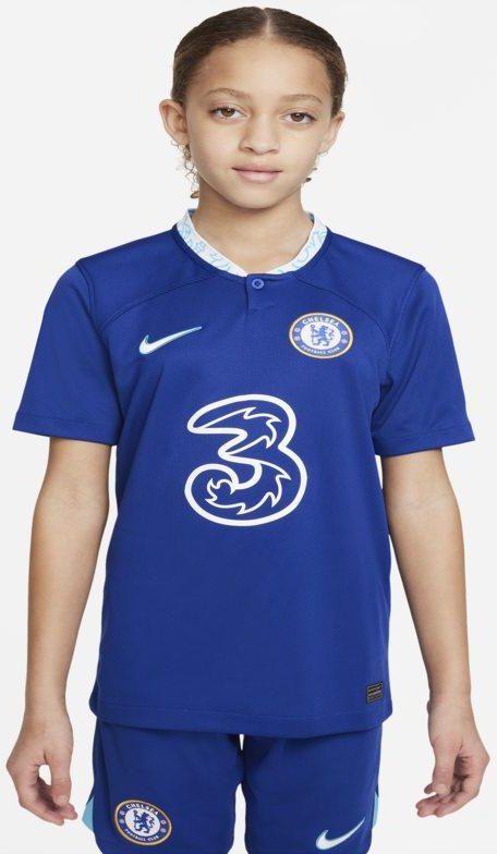 Nike Koszulka Dla Dużych Dzieci Dri Fit Chelsea F.C. 2022/23 Stadium Wersja Domowa Niebieski ...