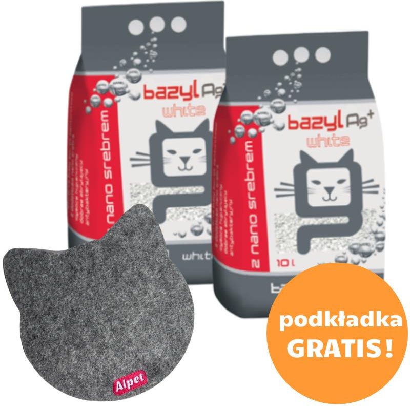Bazyl Ag+ Compact White Biały Bentonitowy Żwirek Dla Kota Z Jonami Srebra 10L - Ceny i opinie ...
