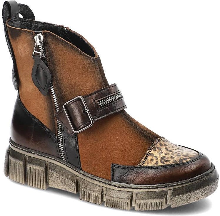 Brązowe Botki Maciejka Wygodne Skórzane Buty Damskie - Ceny i opinie - Ceneo.pl