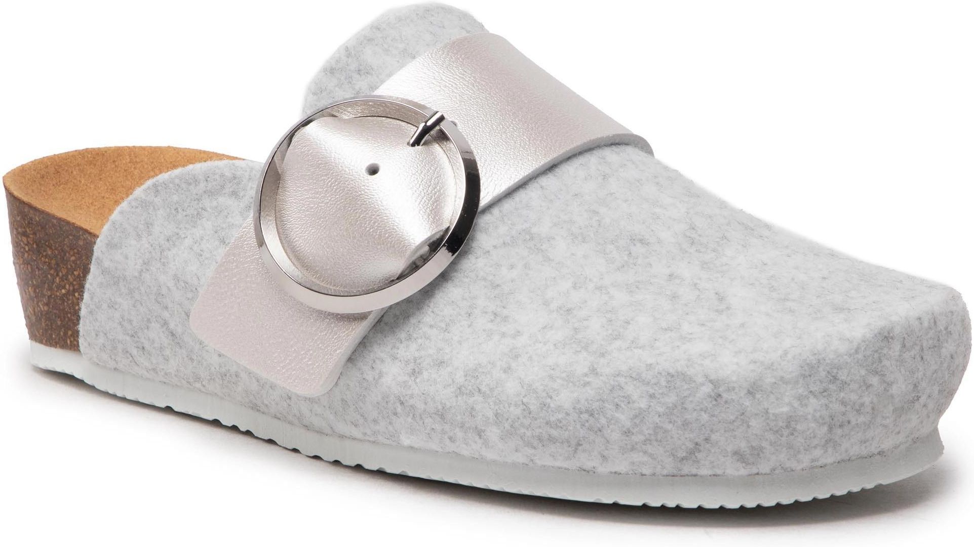 Kapcie SCHOLL - Amalfi Clog MF30129 1070 Light Grey - Ceny i opinie ...