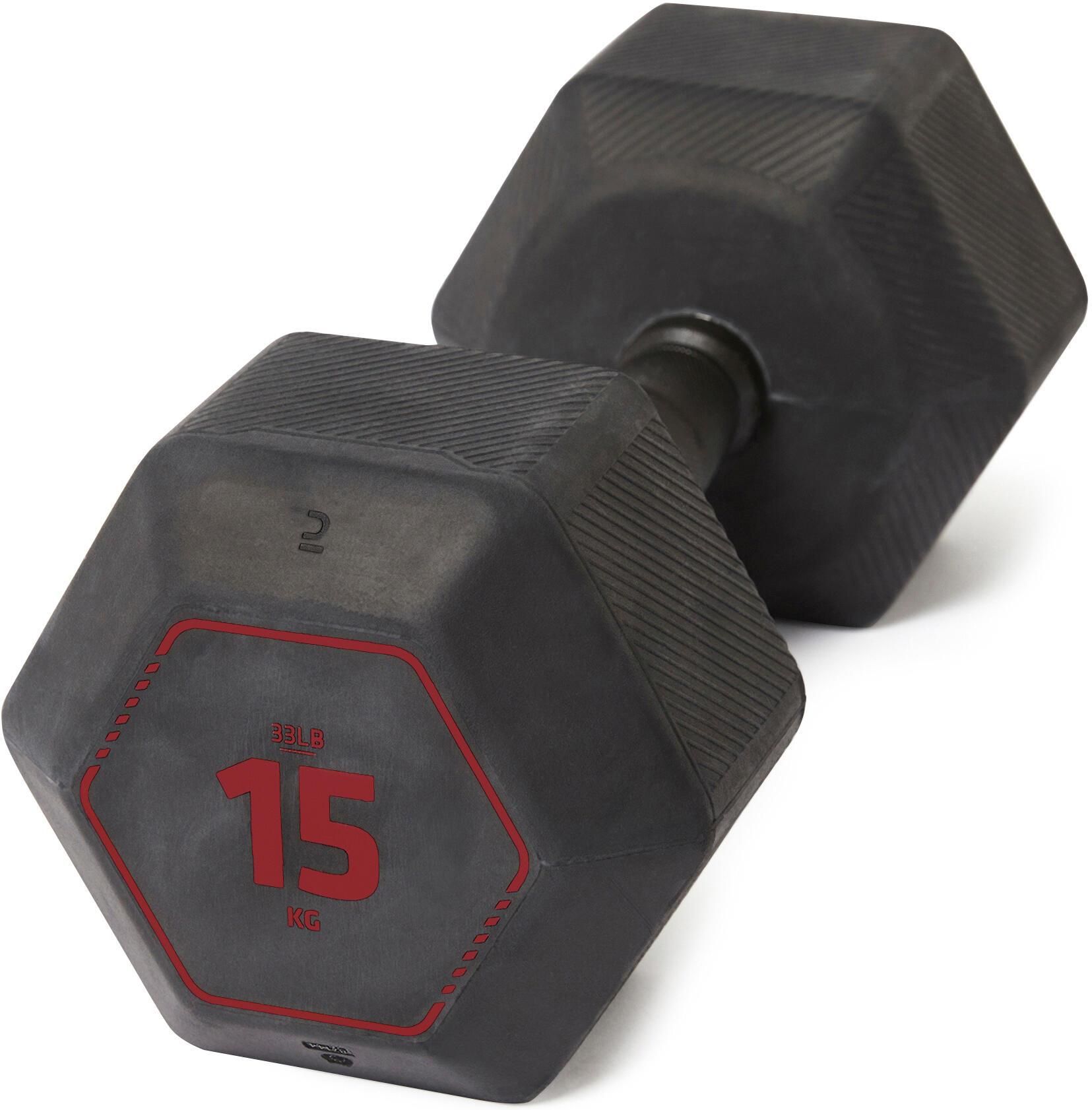 Domyos Hantla Do Treningu Siłowego I Cross Corenght Hex Dumbbell 15kg ...