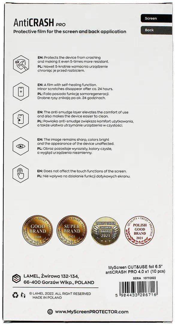 Folia do plotera 6,5 MyScreen CUT&USE AntiCRASH PRO (553968) - Opinie i ceny na Ceneo.pl