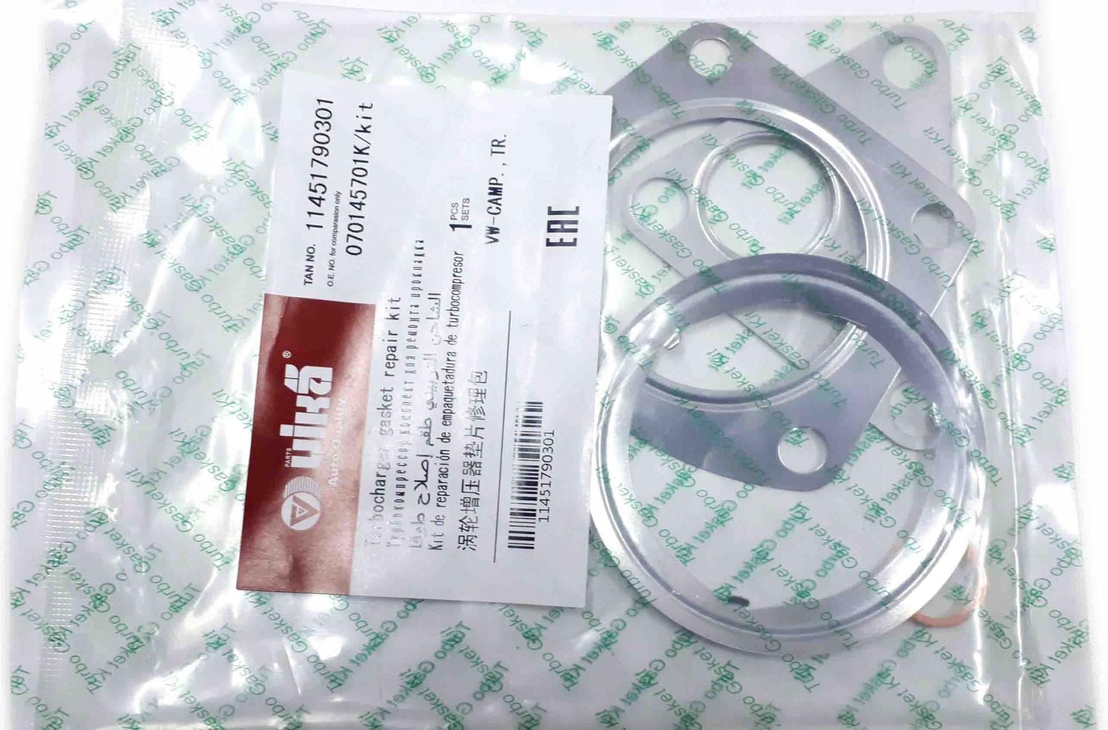 Turbosprężarka Vika Uszczelki Turbosprężarki Vw T5 2.5 Tdi 070145701K ...