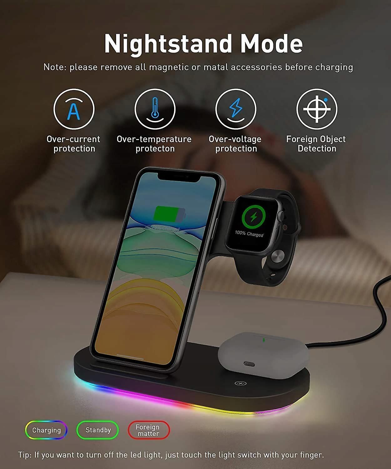 Zasilacz do laptopa INNA WIRELESS CHARGER, 3 IN 1 WIRELESS CHARGING ...