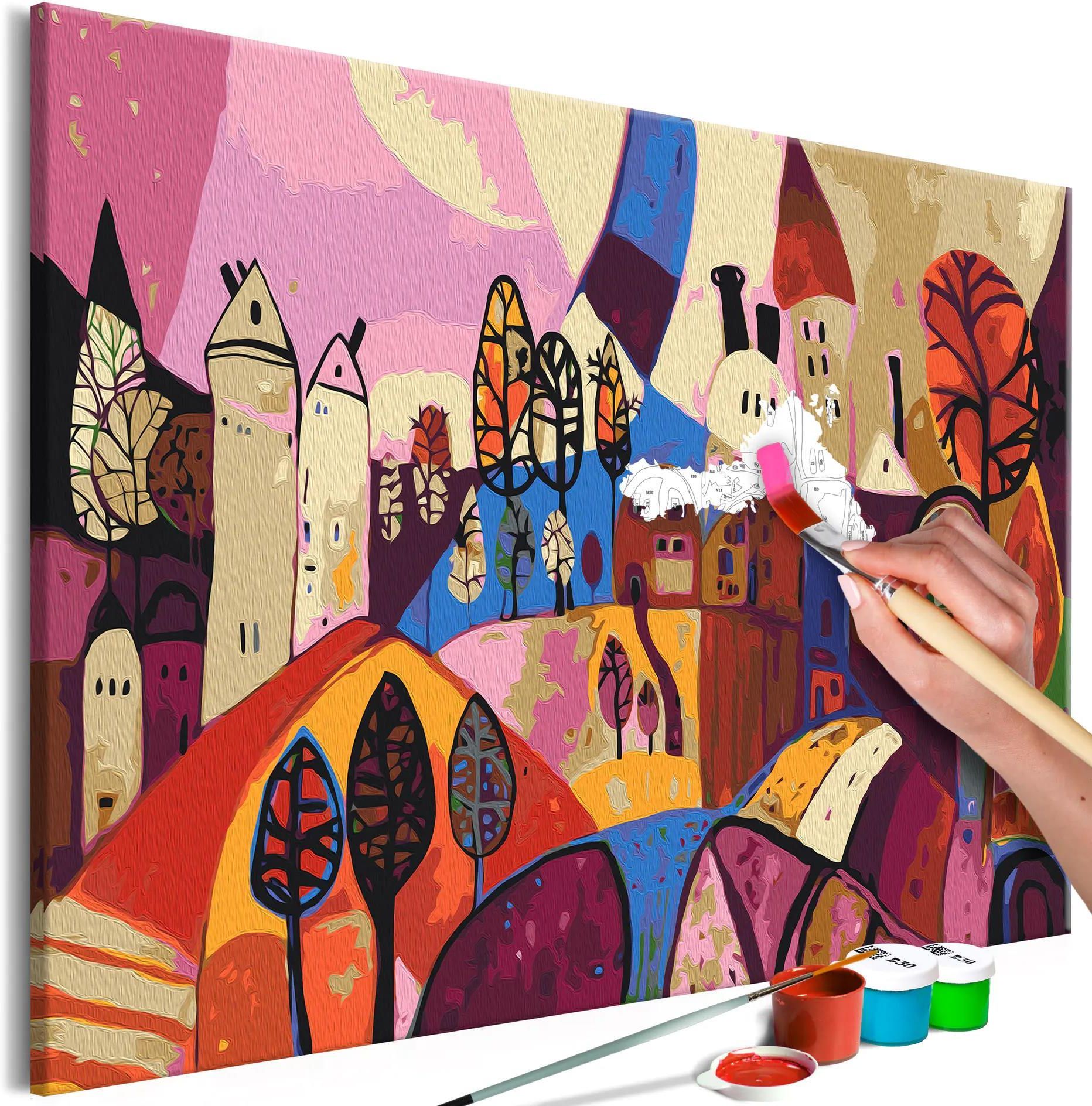 Obraz Do Samodzielnego Malowania Bajkowa Kraina Rozmiar 60x40 A0MA_0563 ...