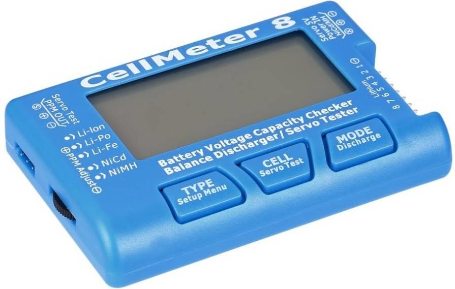 CellMeter 8 - Miernik pakietów LiPo LiIon LiFe NiCd NiMH, tester ...