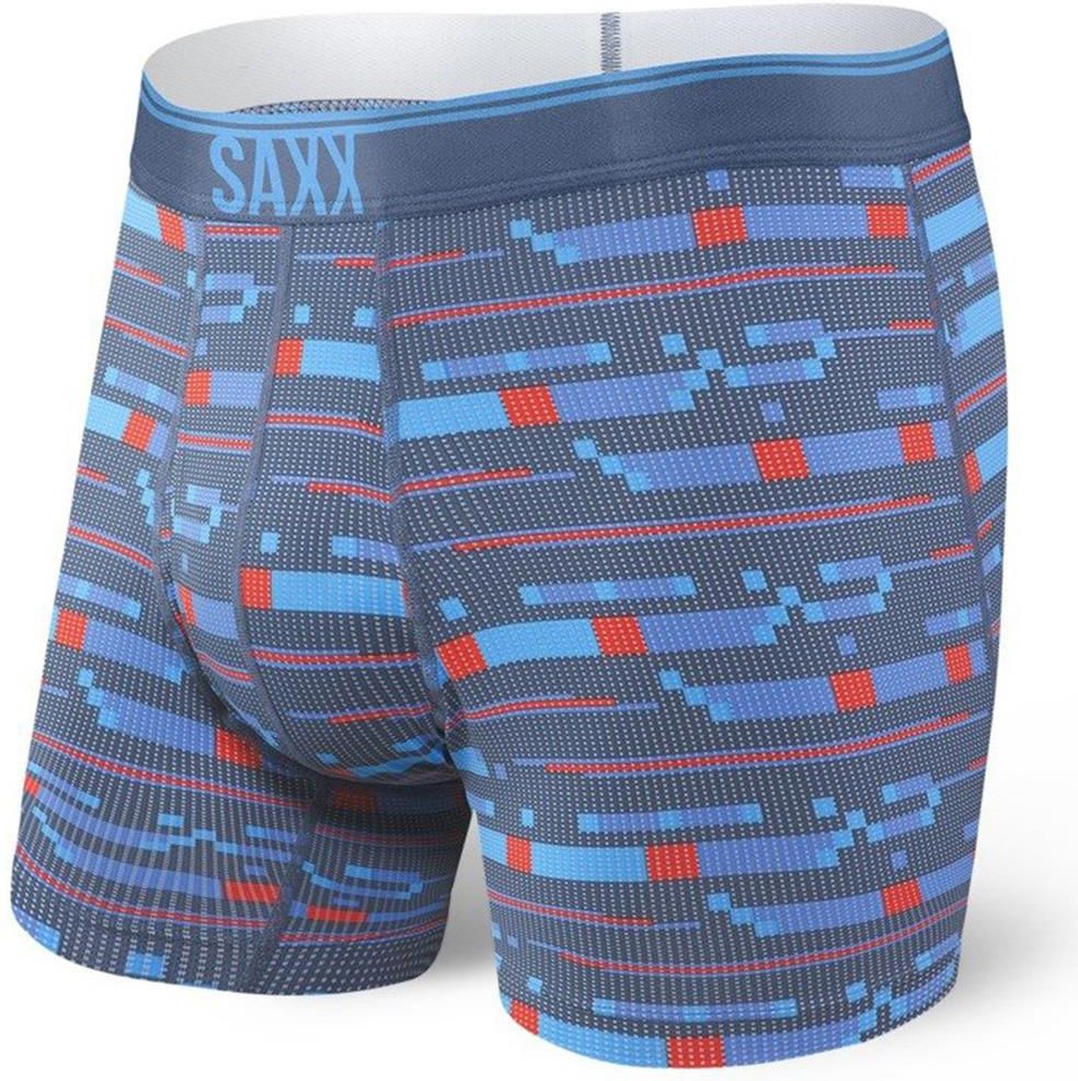 Bokserki męskie SAXX Quest 2.0 Boxer Fly Blue Assembly Stripe - Ceny i ...