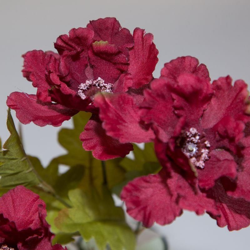 Eurofirany Piękny Sztuczny Kwiat Do Wazonu 39Cm Bordowy 12Szt. 326426 ...