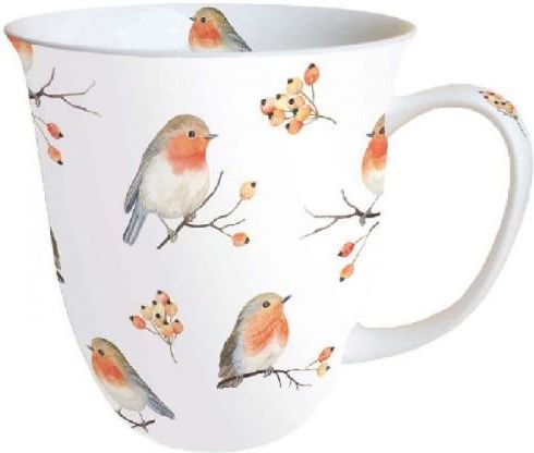 Ambiente Kubek Z Porcelany 400Ml Robin Family Ptak Rudzik (38416805 ...