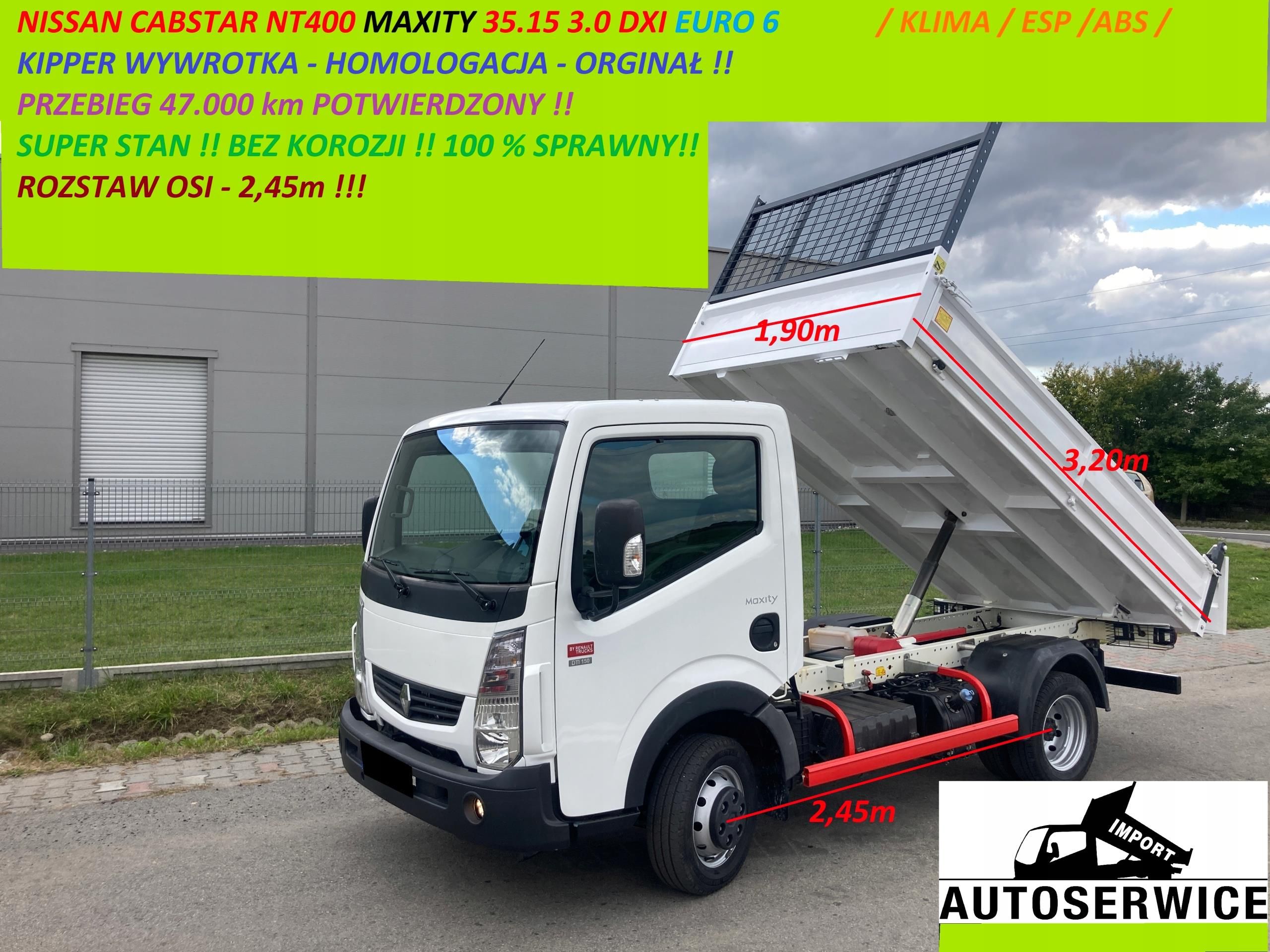 Nissan CABSTAR NT400 MAXITY 35.15 Kipper WYWROTKA - Opinie i ceny na Ceneo.pl