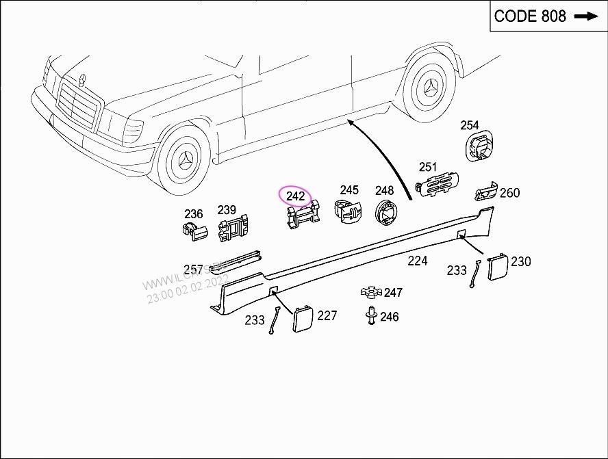 Mercedes-Benz Mercedes Benz Mercedesbenz Spinka Montażowa Polcar ...