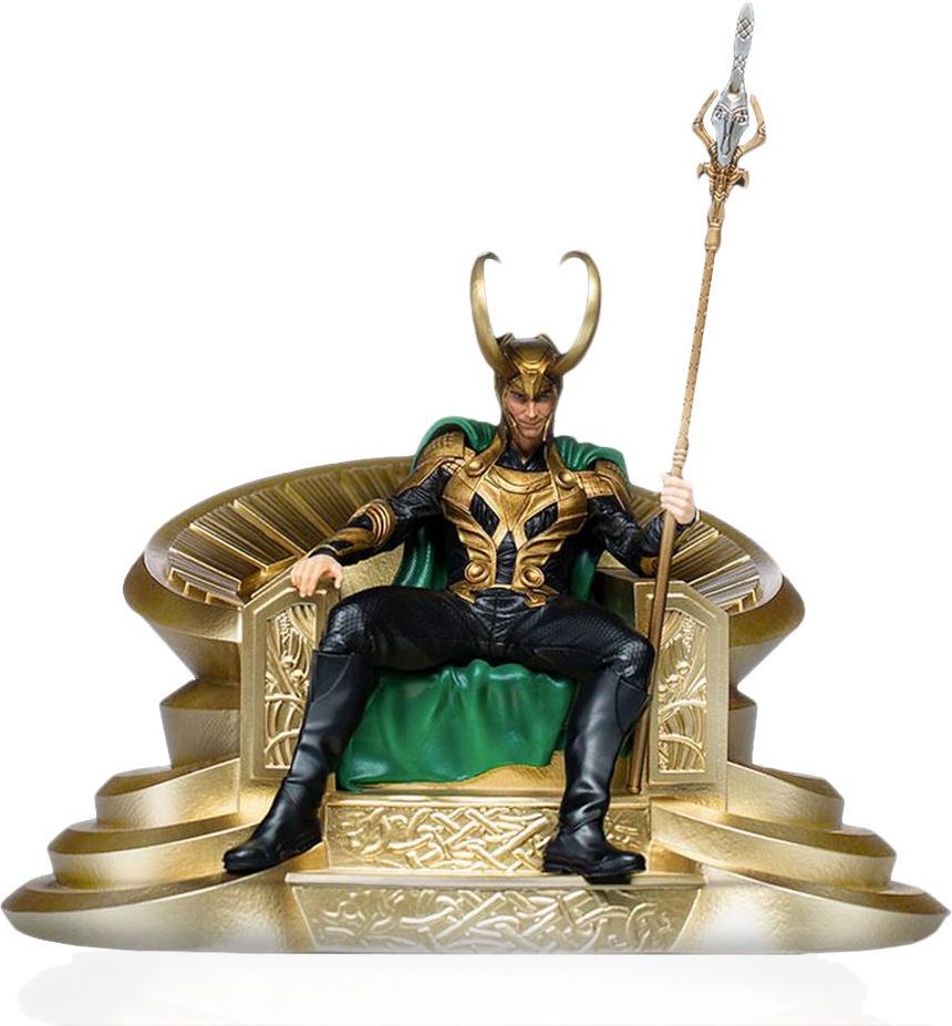 Iron Studios Marvel The Infinity Saga BDS Art Scale 1/10 Loki on Throne ...