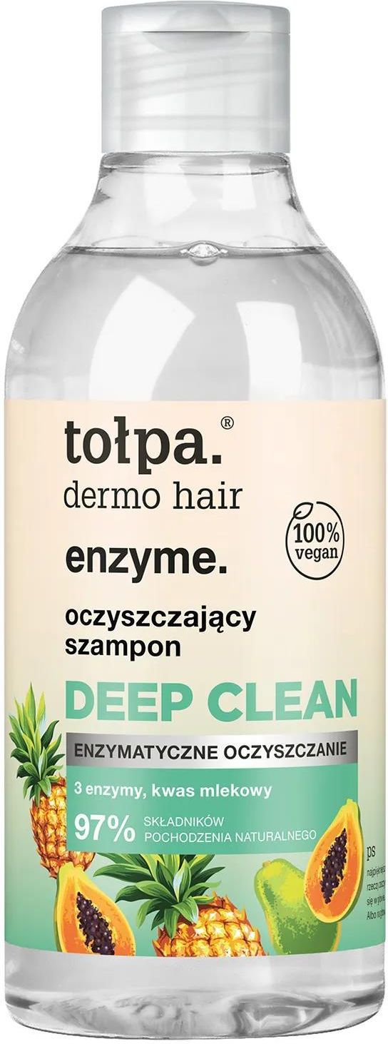 Dermokosmetyk Tołpa Dermo Hair Enzyme Oczyszczający Szampon Deep Clean ...