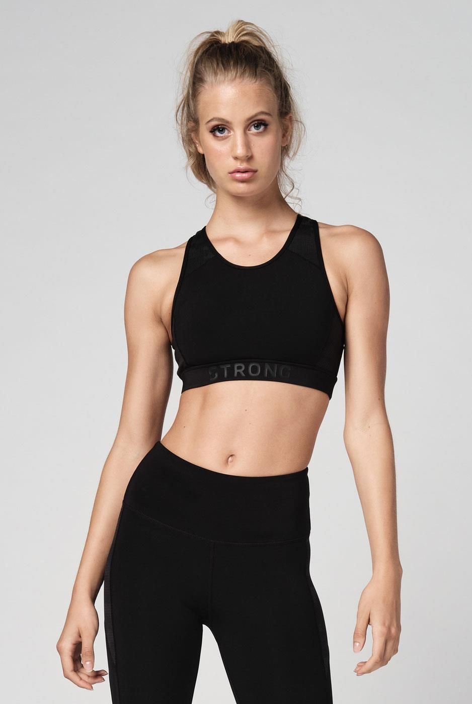 Strong Id Top Damski Sportowy Czarny Z Odblaskiem - Ceny i opinie ...