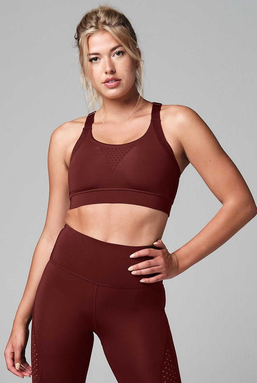 Strong Id Stanik Sportowy Bordowy Z Regulowanymi Ramiączkami - Ceny i ...