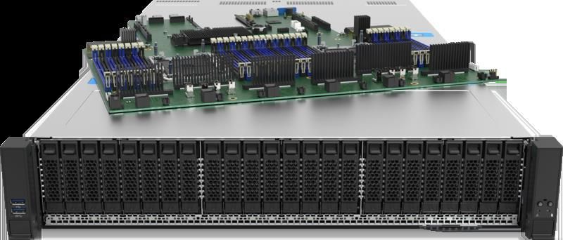 Serwer Intel Server M50Cyp2Ur208/2Xxn6348/128G Ram/24Xsata/Sas ...