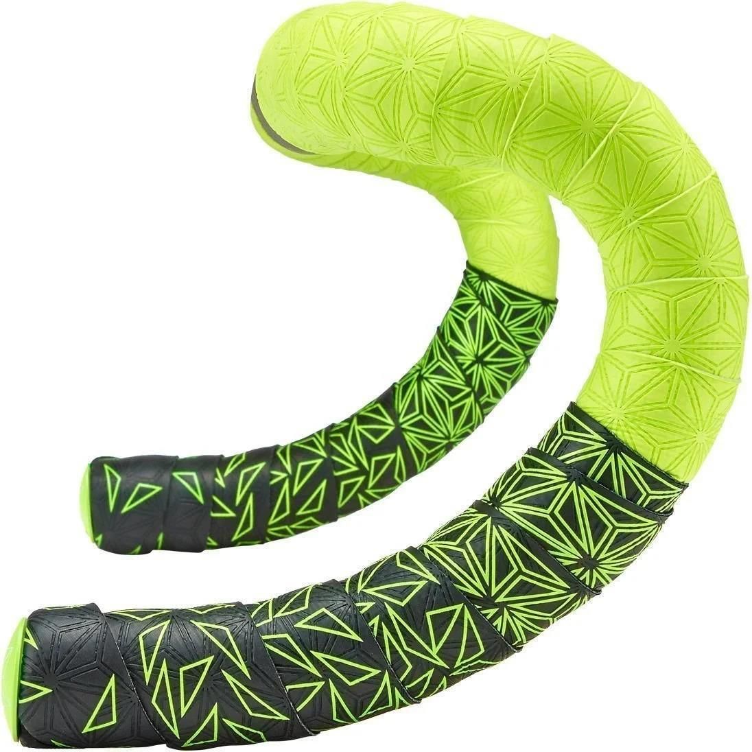 Supacaz Super Sticky Kush Star Fade Neon Yellow W/Neon Plugs - Ceny i ...