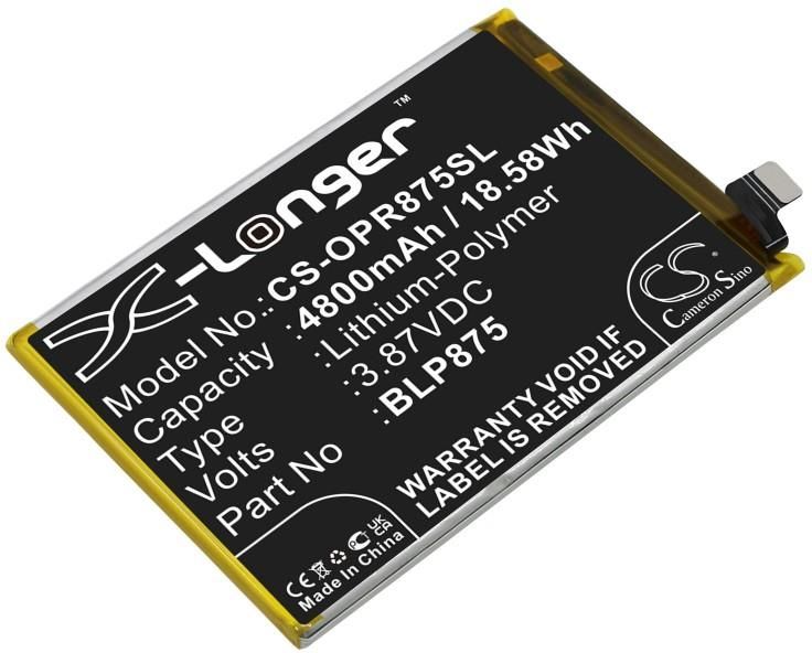 Bateria Cameron Sino Oppo Realme Q3S / Blp875 4800Mah 18.58Wh Li ...