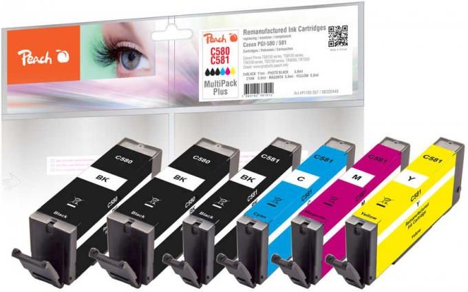 Tusz Peach Ink Economy Pack Plus (compatible with Canon PGI-580, CLI ...