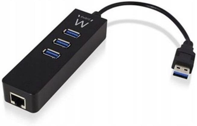Hub USB HUB USB Ewent 1x RJ-45 + 3x USB-A 3.1 Gen1 (JAB-4068515 ...