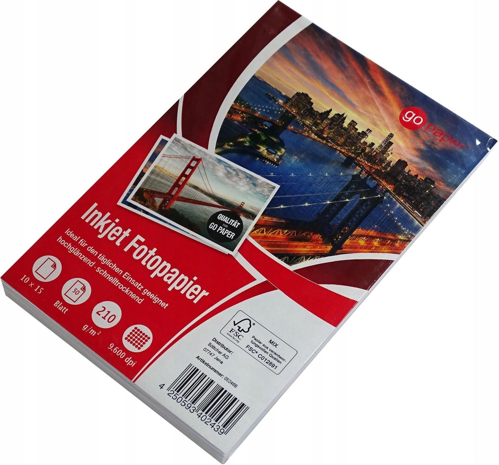 Papier fotograficzny Papier Foto 10x15cm 50ark 210g Wp GoPaper - Opinie ...